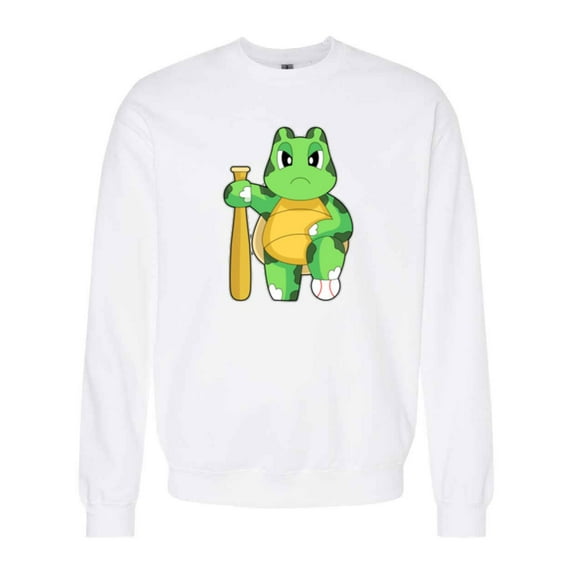 Turtle Baseball Bat Game Unisex Sweatshirt Sporty Animal up to 5XL ...