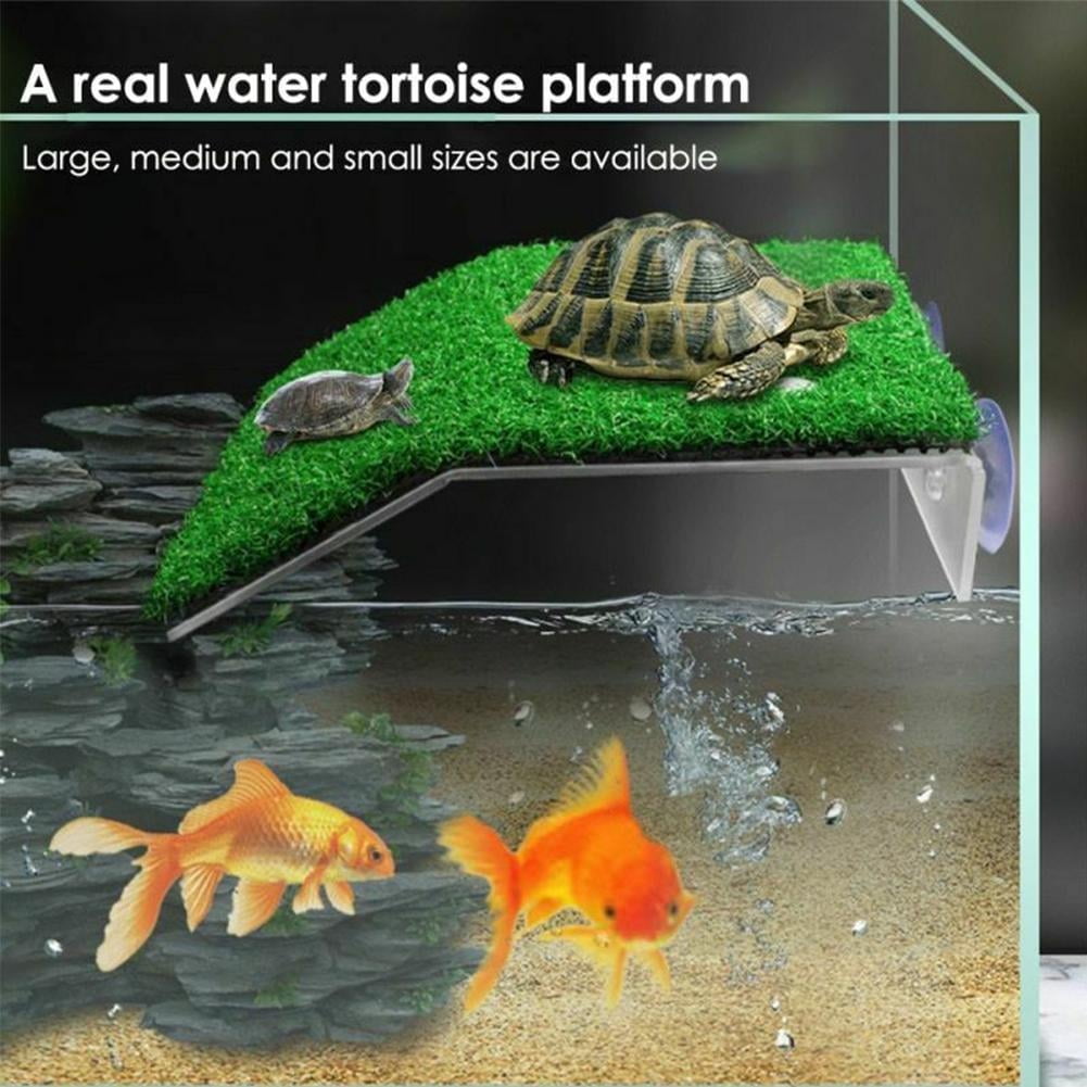 Turtle Basking Platform Fish Tank Aquarium Ramp Reptile Resting Ladder ...