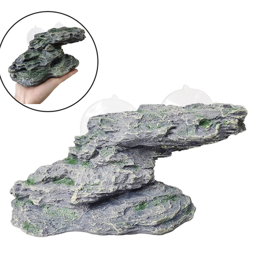 Turtle Basking Platform, Tortoise Resin Climbing Ramp Shale, Reptiles ...