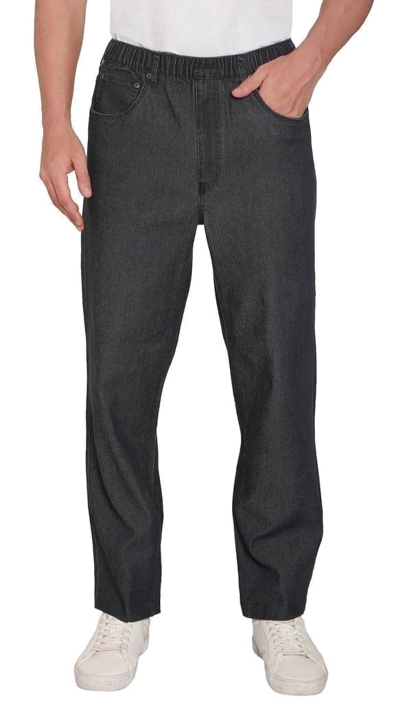 Turtle Bay New York Men's Casual Elastic Waist Denim & Twill Pull-On ...