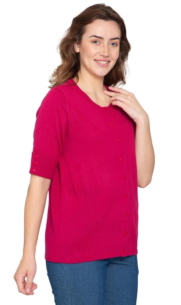 Turtle Bay New York Women's Button Front Cardigan with a Unique Elbow ...