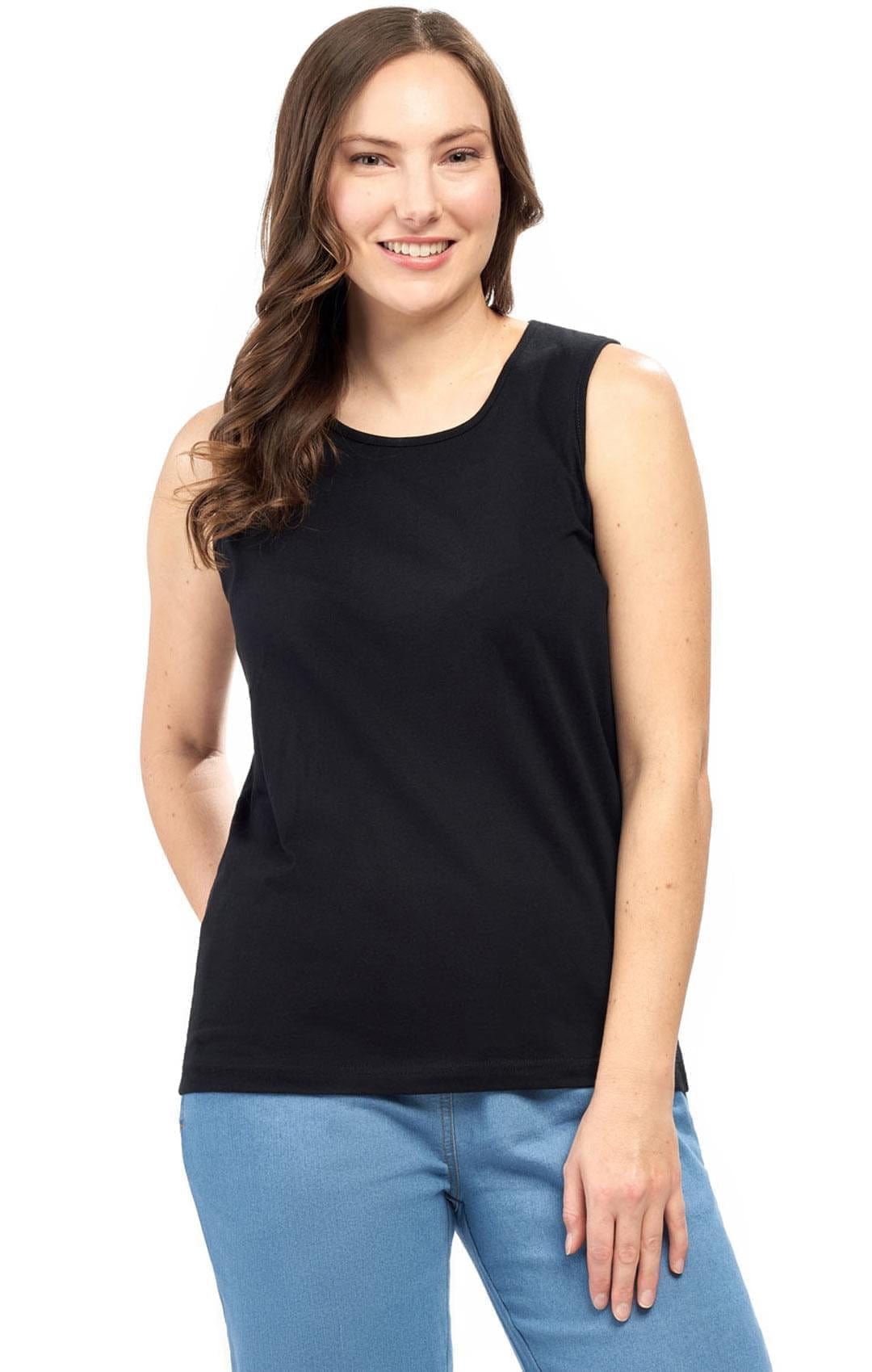 Turtle Bay New York Women's Classic relaxed Fit Sleeveless tshirt ...