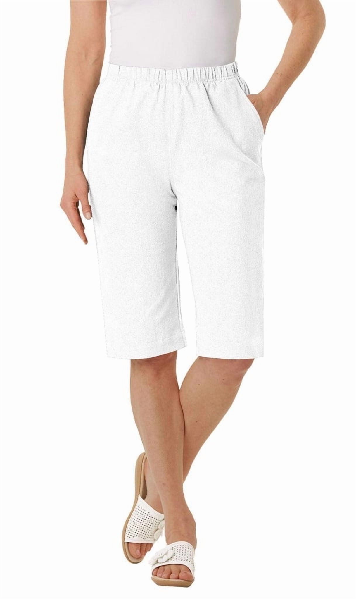 Turtle Bay New York Women’s Pull-On Stretch Lightweight Twill Bermuda ...