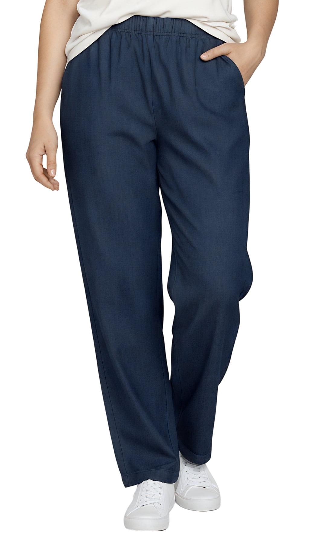 Walmart Women's Lightweight Pull-On Denim Jeans with Stretch and Soft ...