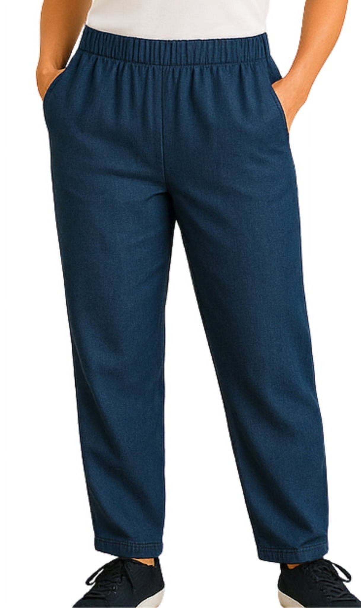 Turtle Bay New York Women's Casual Elastic Waist Pull on Pants in Soft ...