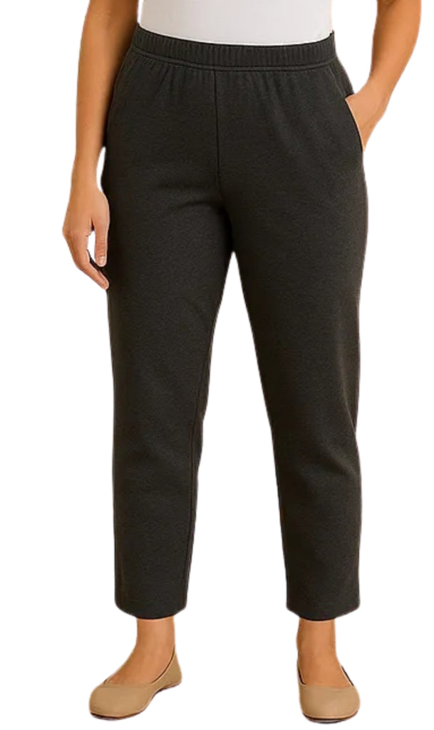 Turtle Bay New York Women's Plus Size Knit Pull on Pants - Cotton Blend ...