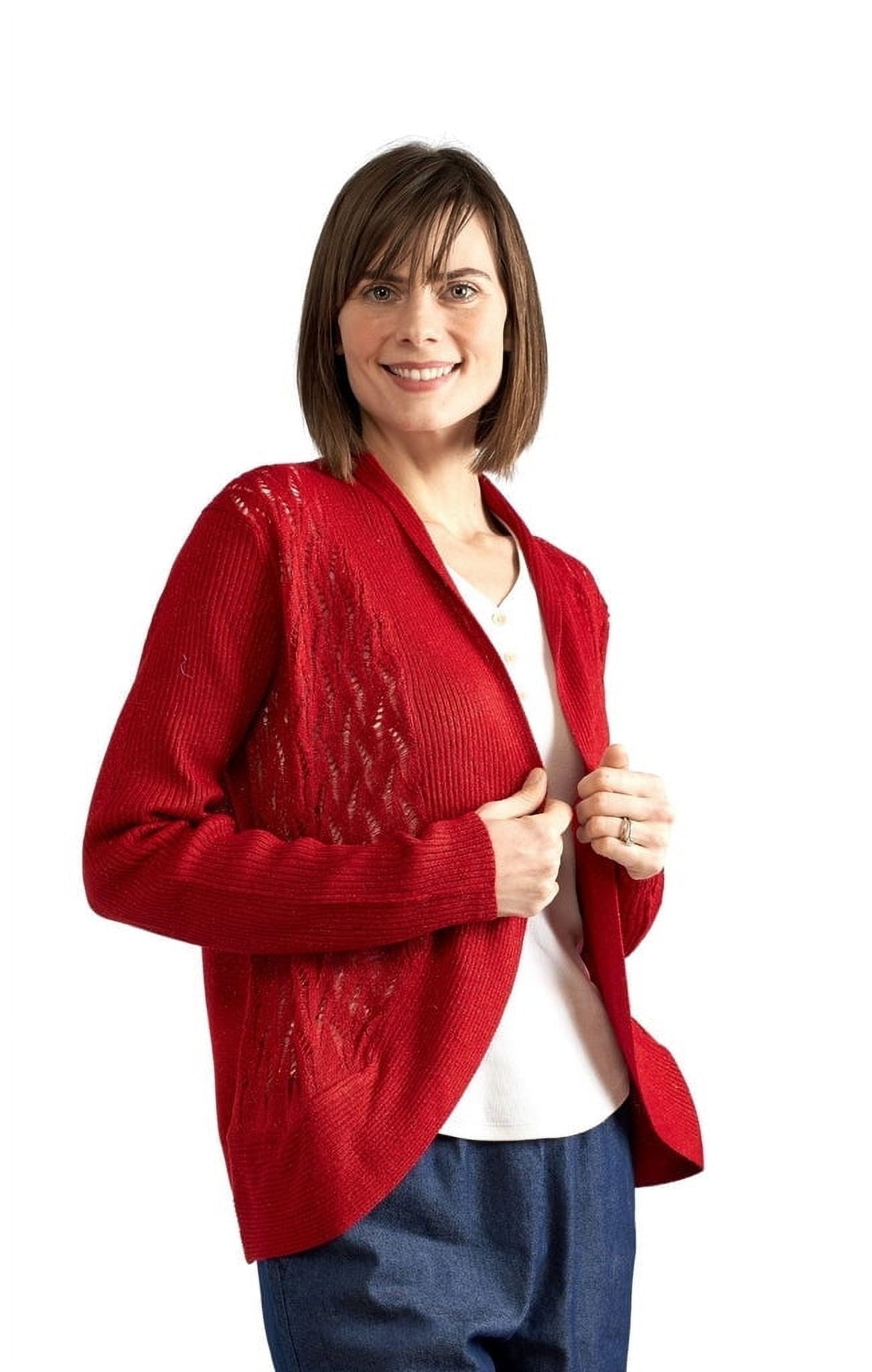 Turtle Bay New York Women's Open Front Glitter Shrug in Soft Acryllic ...