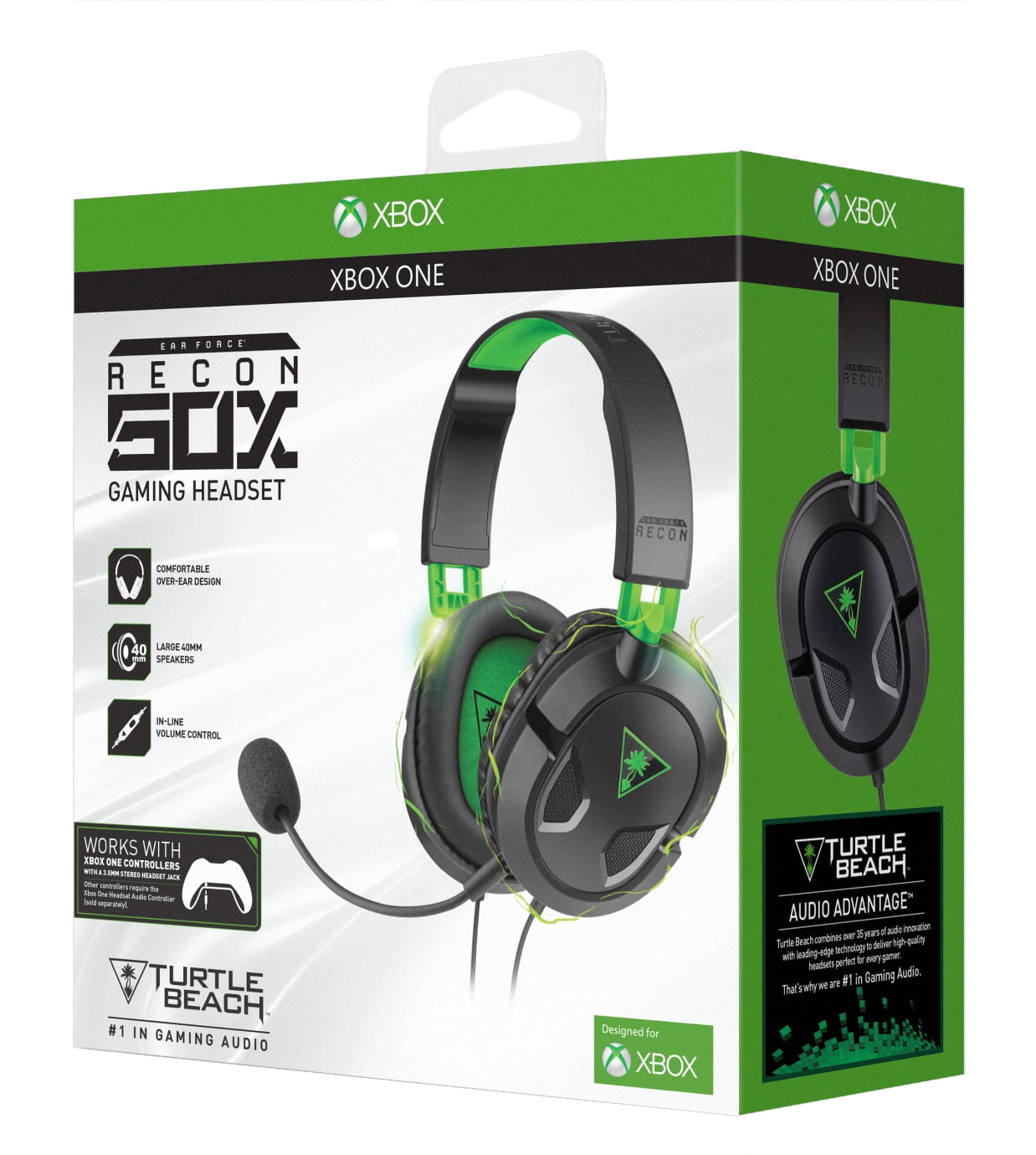 Open Box Turtle Beach 50X Ear Force Recon PS4 and Xbox One Compatible 3 ...