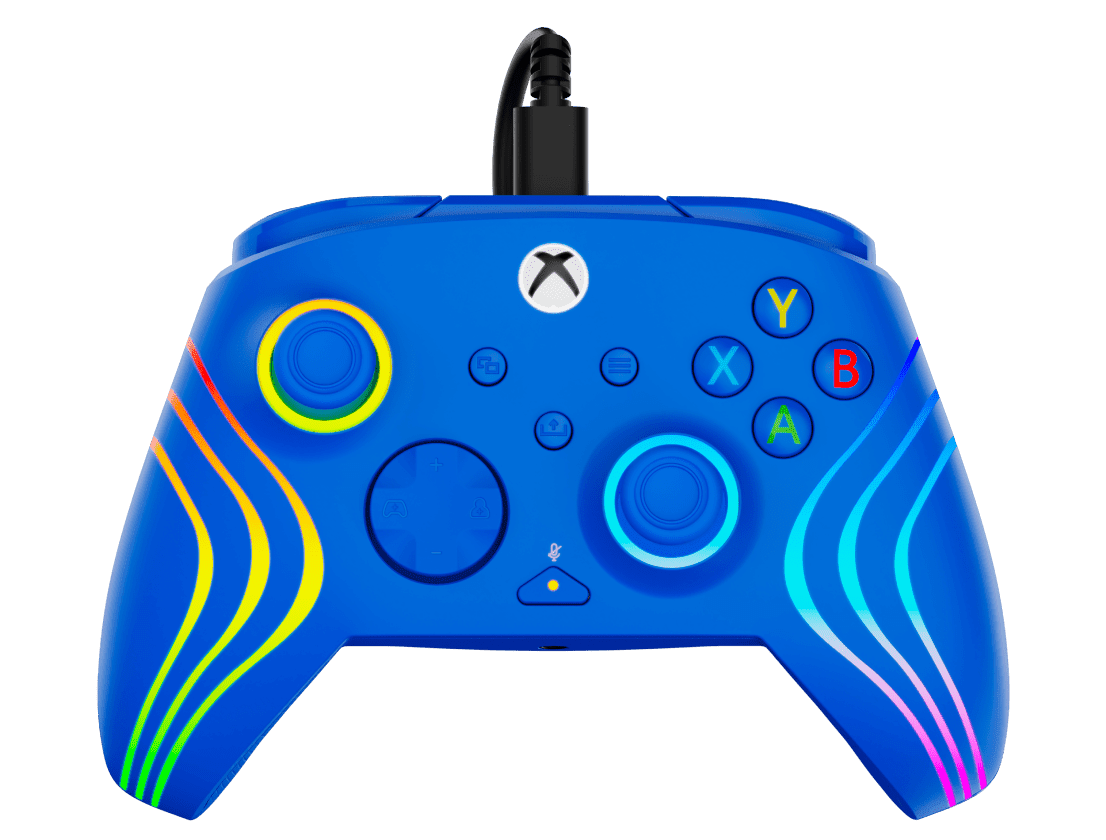 Turtle Beach Afterglow Wave Wired RGB Gaming Controller (Blue) for Xbox ...