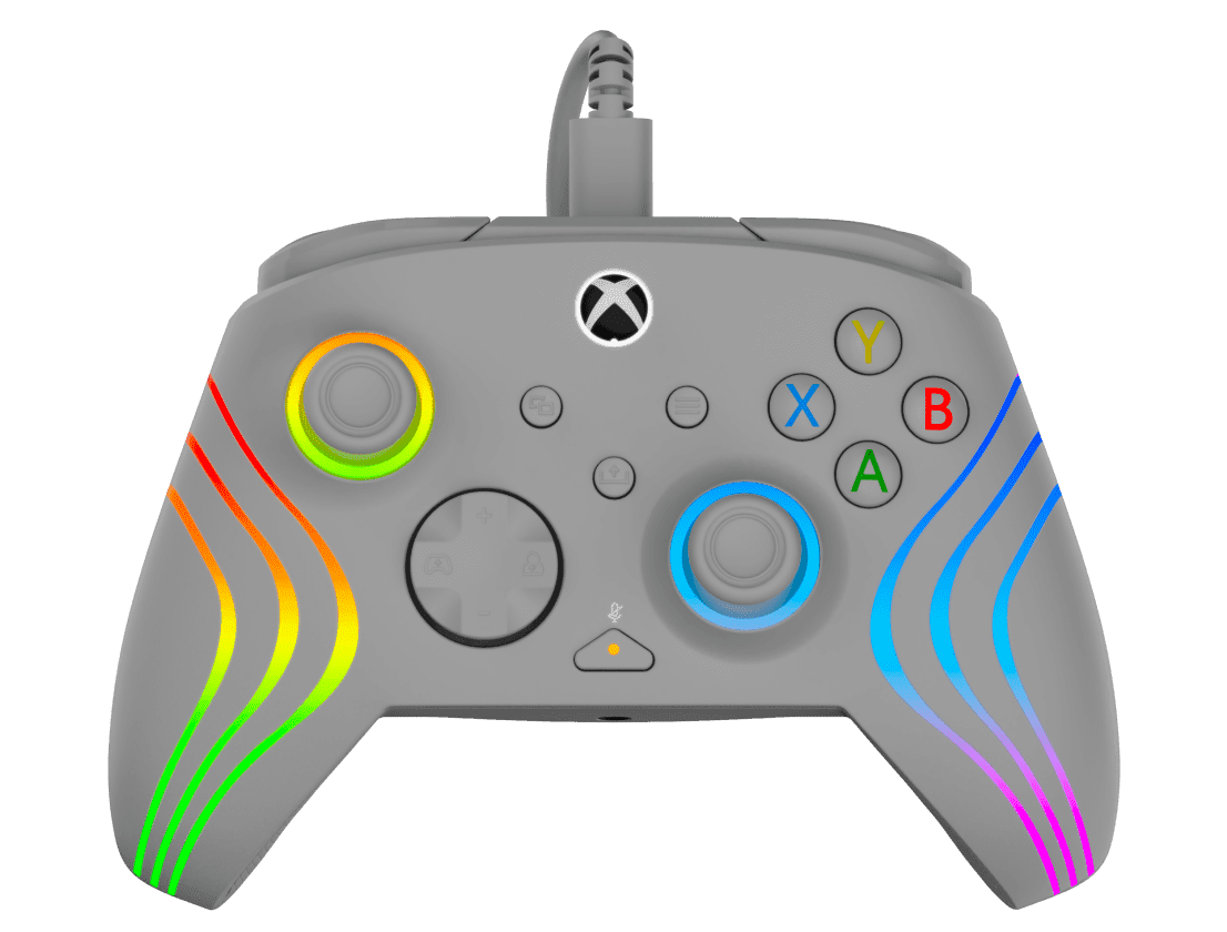 Turtle Beach Afterglow Wave Wired RGB Gaming Controller (Grey) for Xbox ...