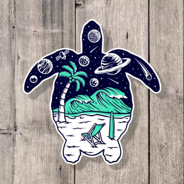 Turtle Beach Galaxy Vinyl Sticker Laptop Sticker Water Bottle Sticker ...