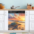 Turtle Beach Sunset Dishwasher Magnet Cover Reuseable Refrigerator ...