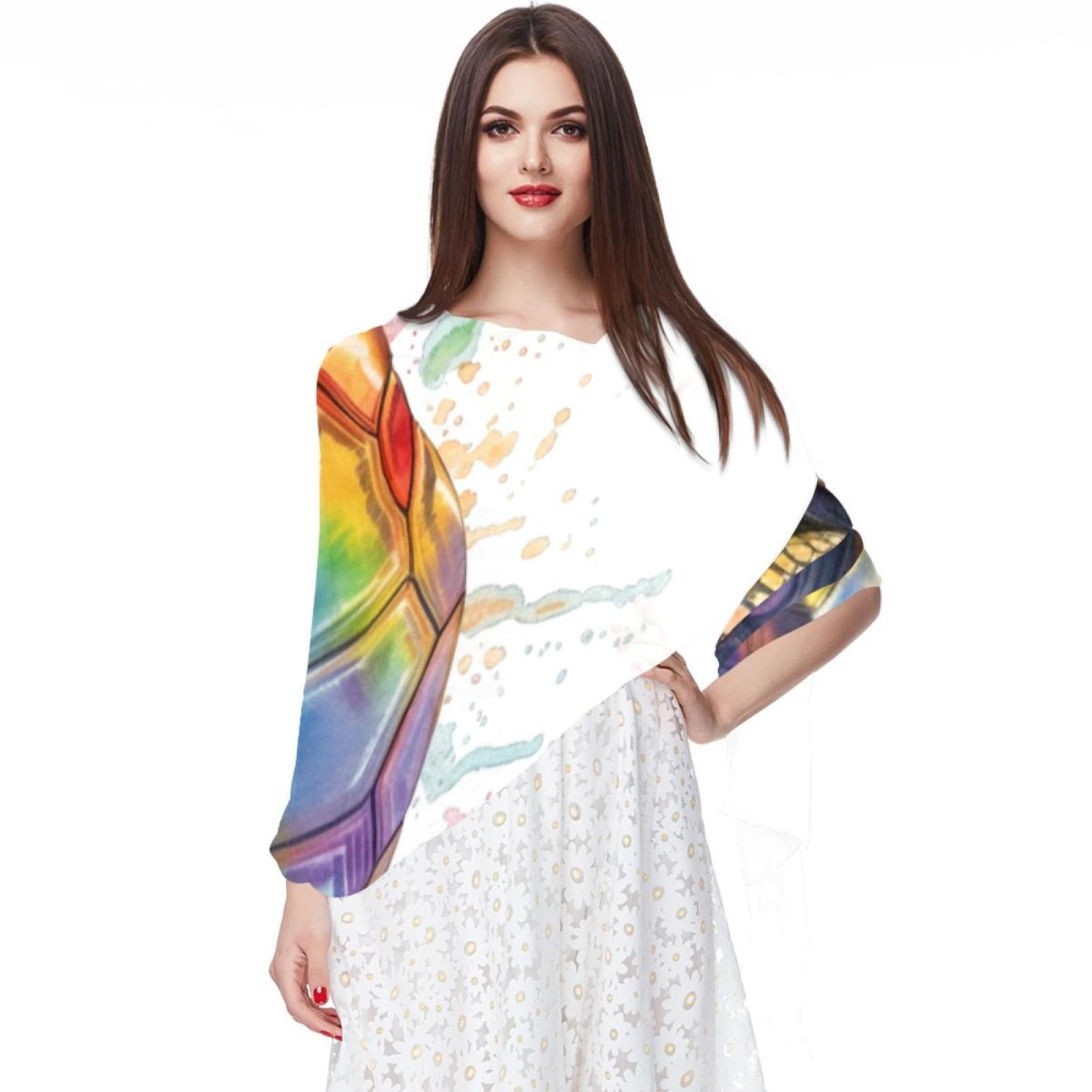 Turtle Beautiful Translucent Chiffon Yarn Hair Scarf 180*73 (70.86*28 ...