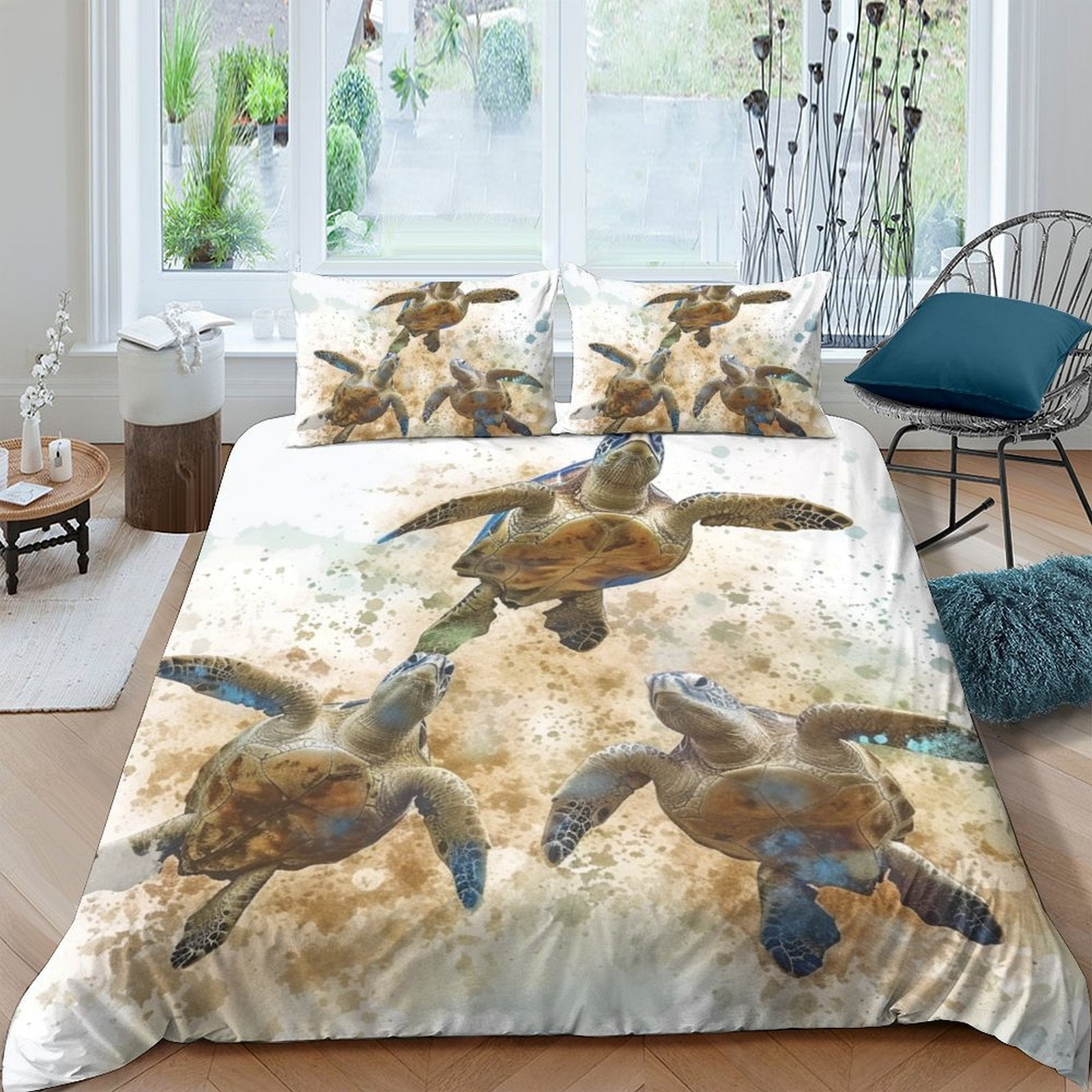 Turtle Bedding Set 3D Printed Quilt Cover Comforter Covers Duvet Cover ...
