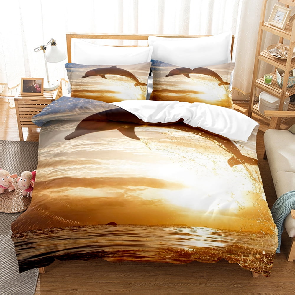 Turtle Bedding Set Nautical Coastal Bedding,Sea Turtle Comforter Cover ...