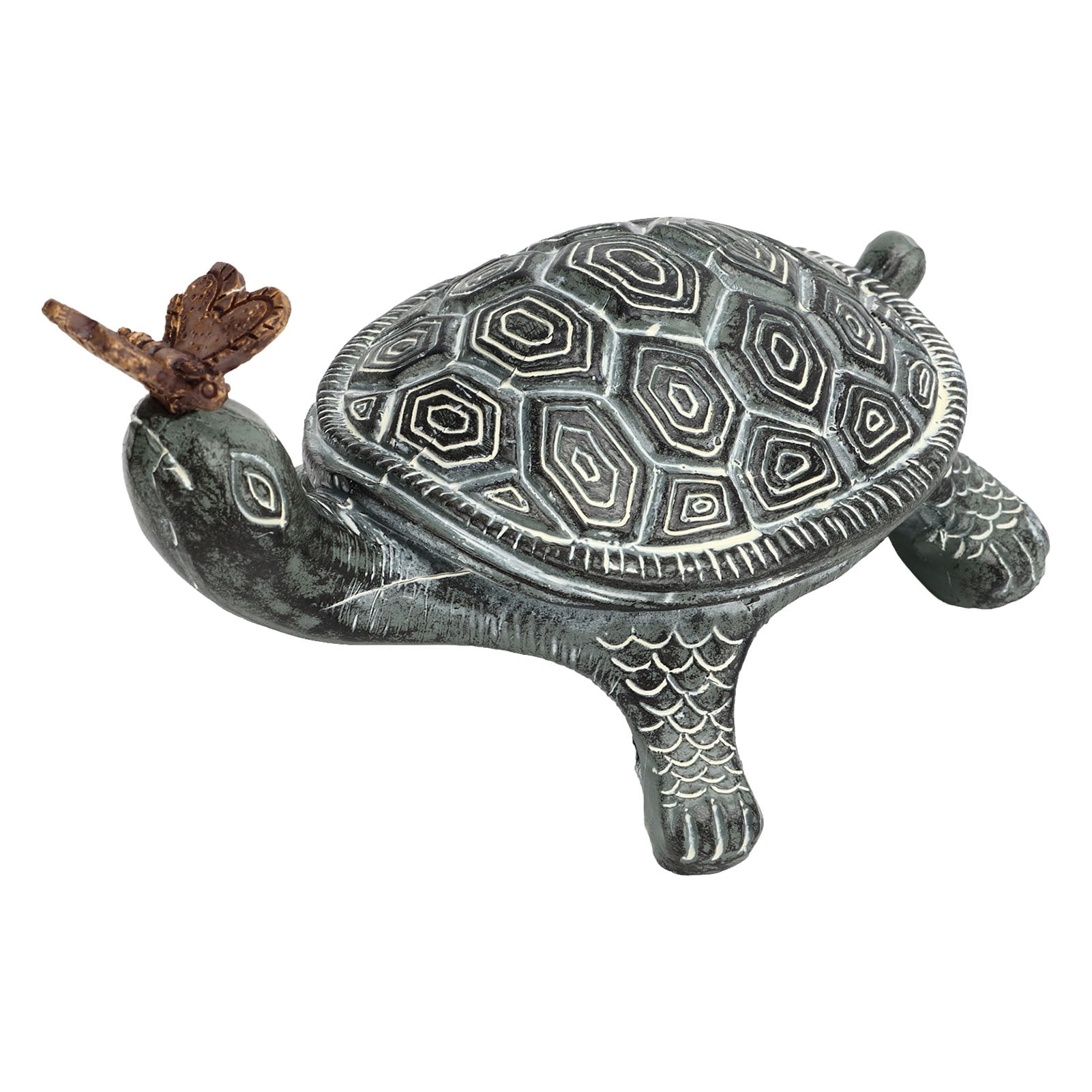 Turtle Butterfly Garden Statue Resin Fade Proof Weather Resistant ...