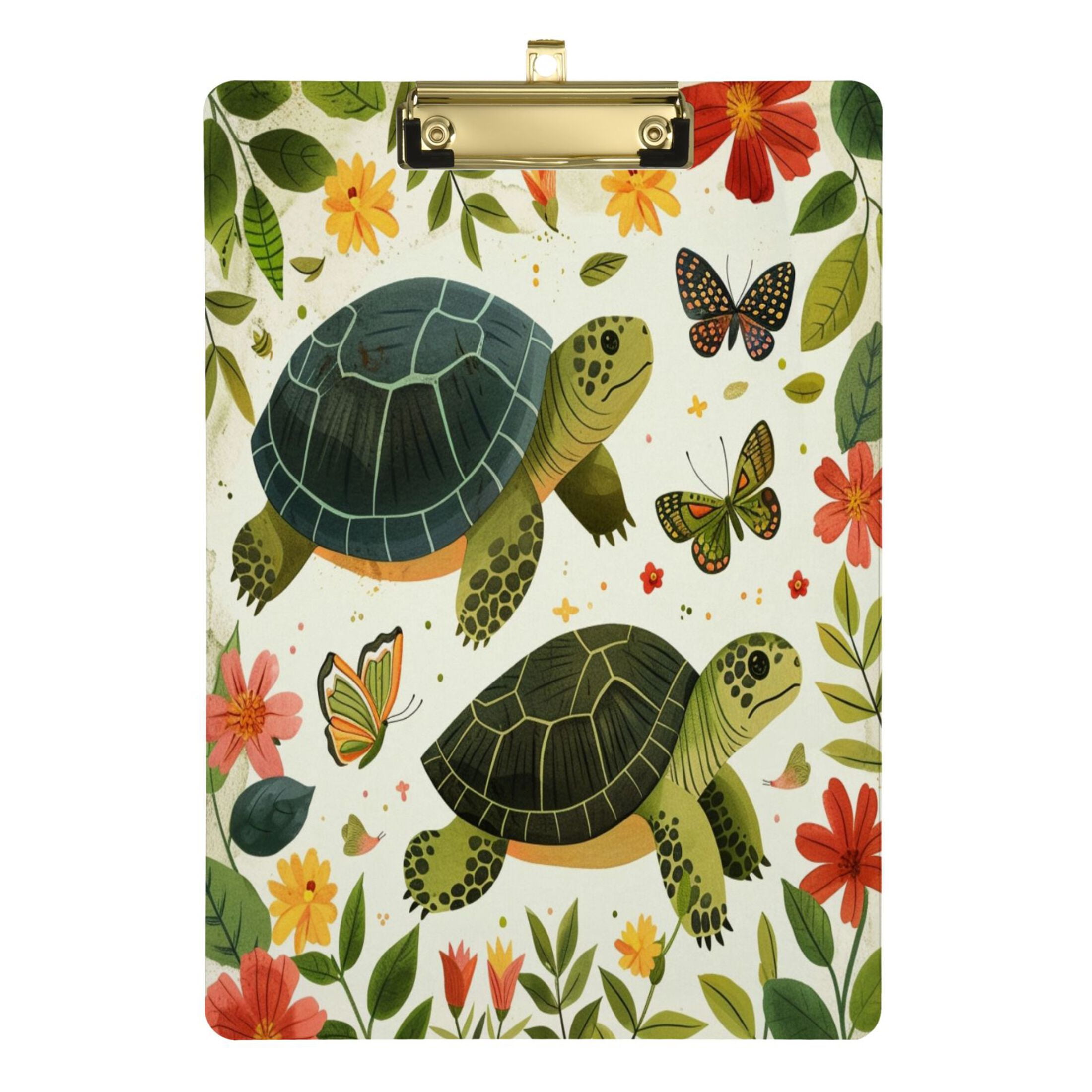 Turtle Butterfly and Leaf Acrylic Clipboards A4 Standard Letter Size ...