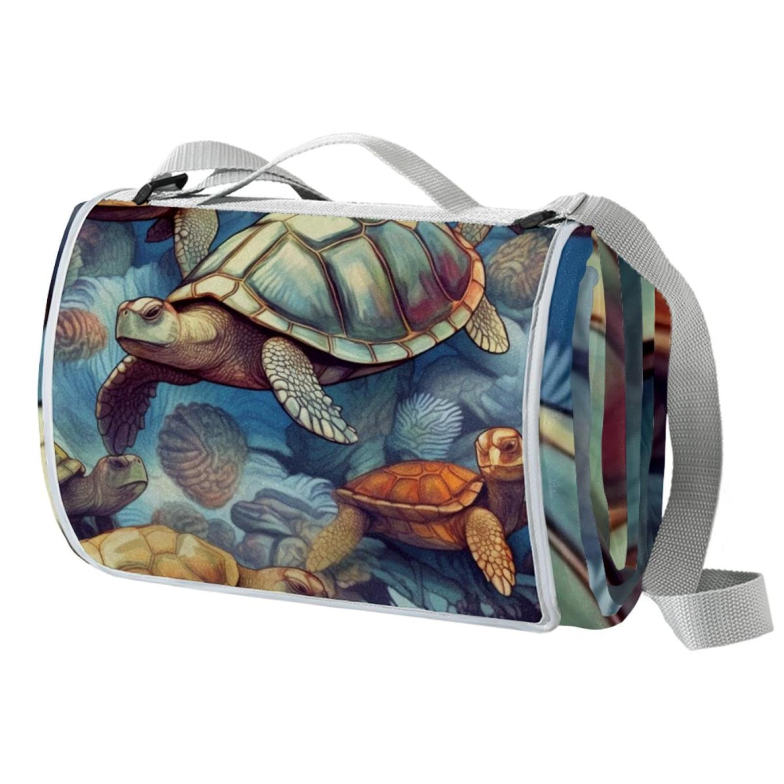 Turtle Canvas Outdoor Picnic Mat - Large Size for Family Use - Durable ...