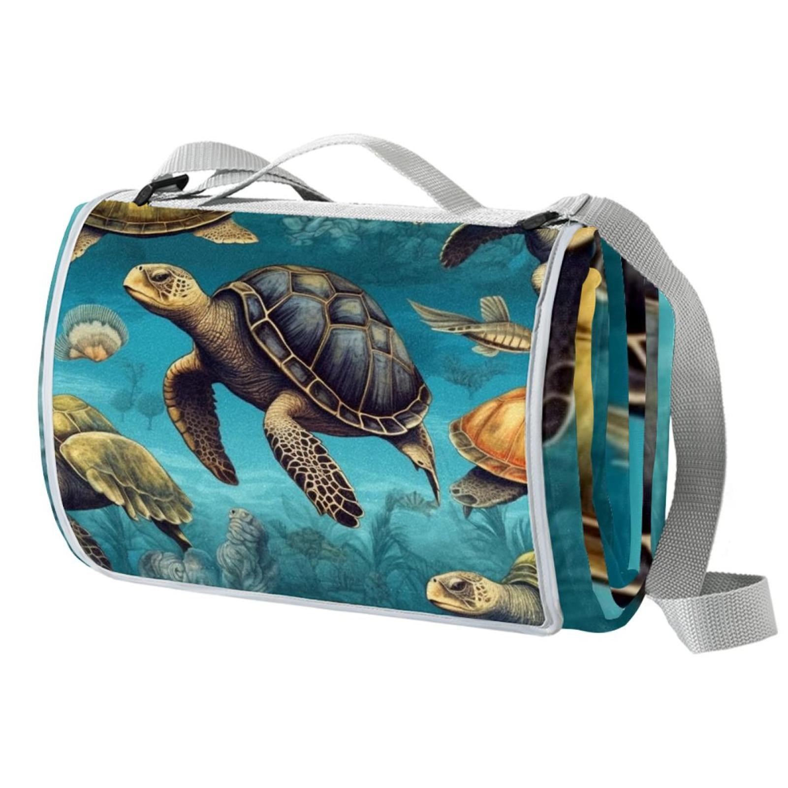 Turtle Canvas Picnic Blankets- Waterproof Outdoor Blanket for Picnic ...