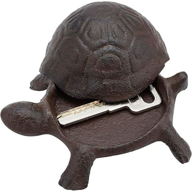 Turtle Cast Iron Key Hider Garden Decoration Stone Diversion Outdoor ...