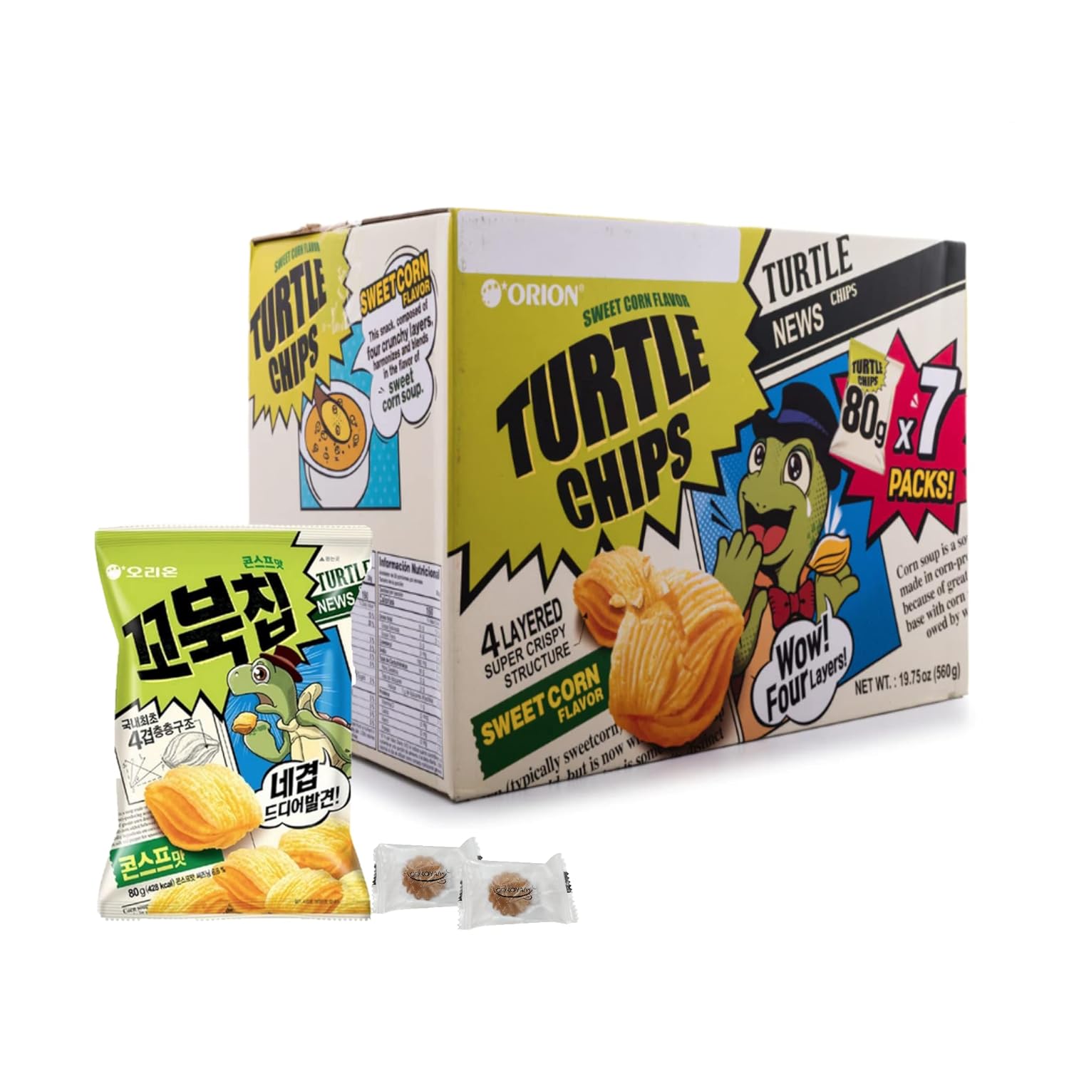 Turtle Chip Official Gift Box (Origial, 7 Pack Gift Box) - Walmart.com