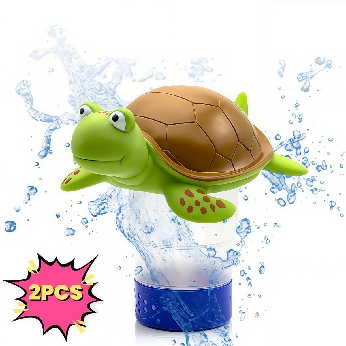 Turtle Chlorine Floater – Cute Floating Pool Dispenser for 1-Inch & 3 ...