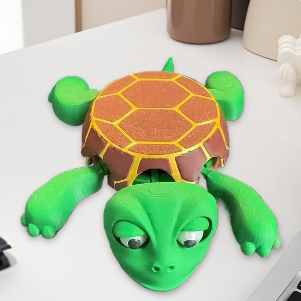 Turtle Coaster with Funny Expression 3D Printing Desktop Coaster Decor ...