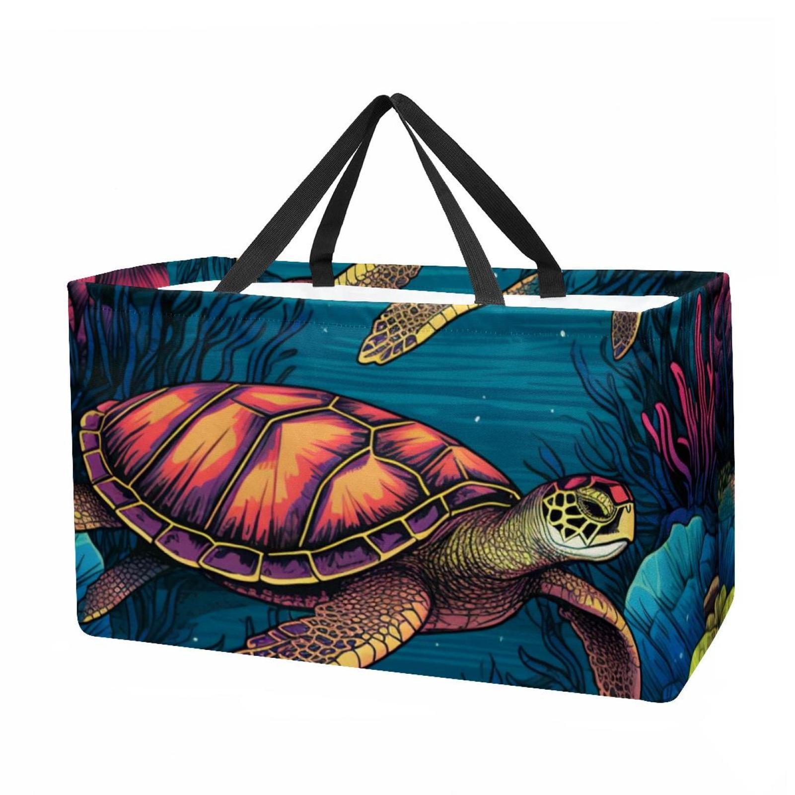 Turtle Collapsible Oxford Cloth Storage Bins Toy Basket Tote Bag ...