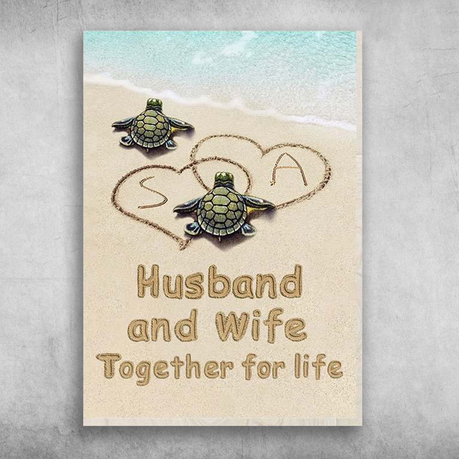 Turtle Couple - Husband And Wife, Together For Life, Turtle Beach 11 x ...