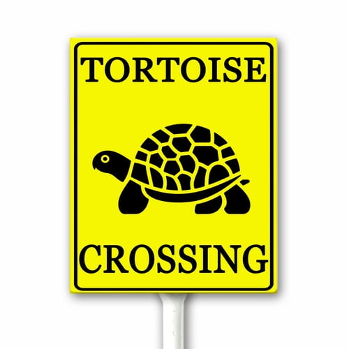 Turtle Crossing Yard Sign With Stake - Turtle Gifts for Turtles Lovers ...