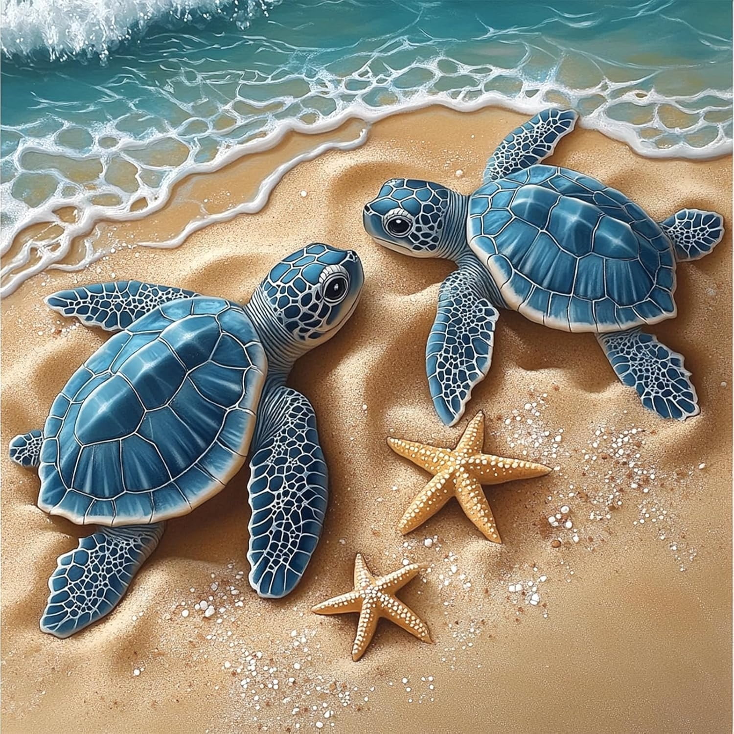 Turtle Diamond Art Kits for Adults, DIY Starfish Diamond Paintings Kits ...