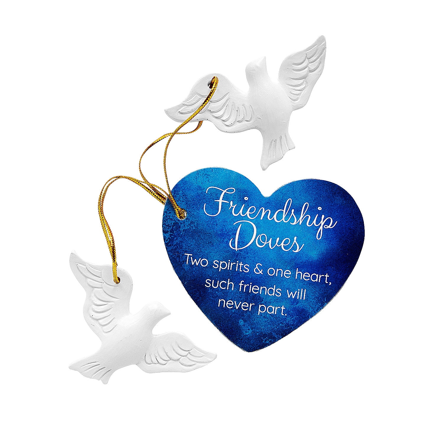 Turtle Doves of Friendship Christmas Ornaments with Card - 12 Sets ...