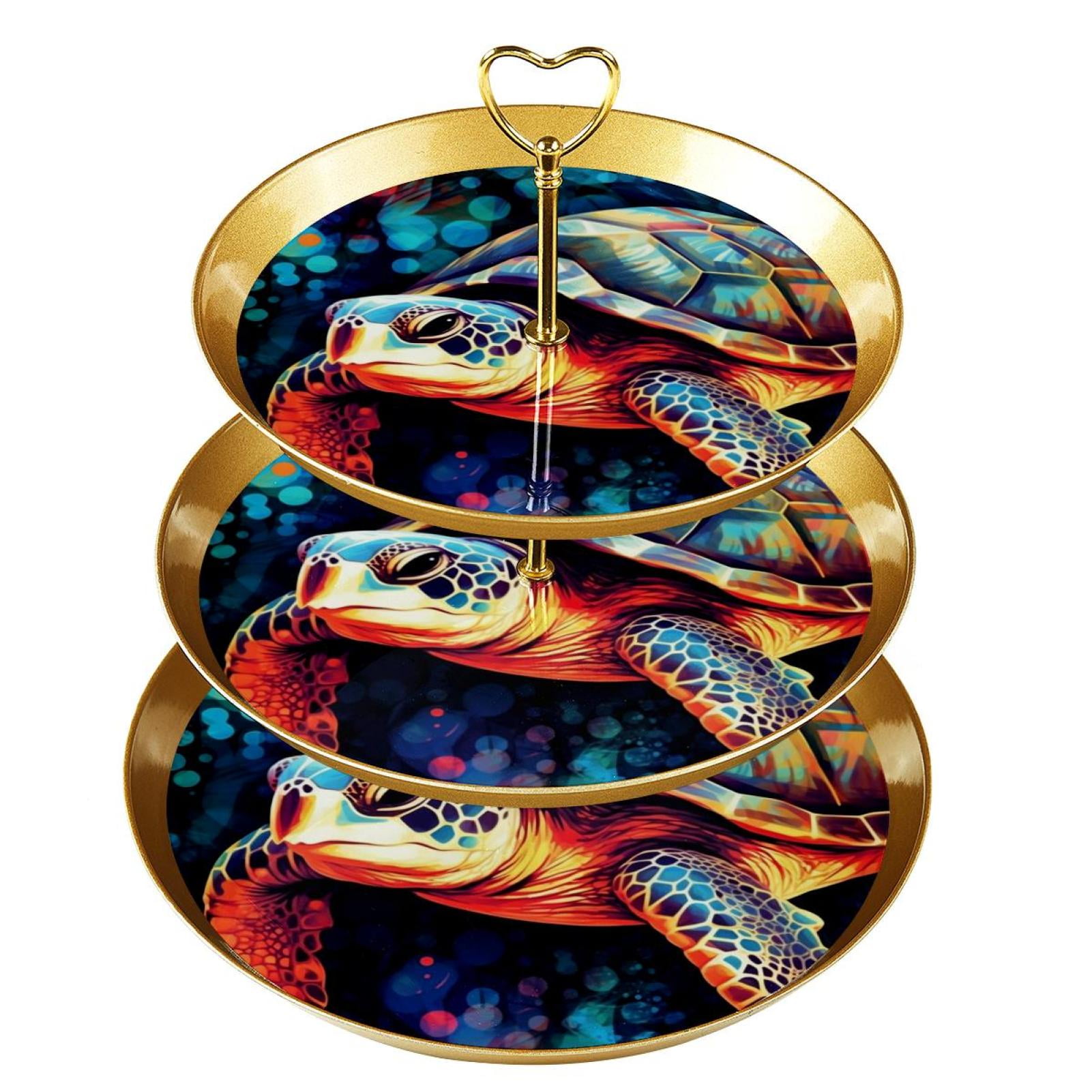 Turtle Elegant Jewelry Organizer Stand with Plastic Discs and Iron ...