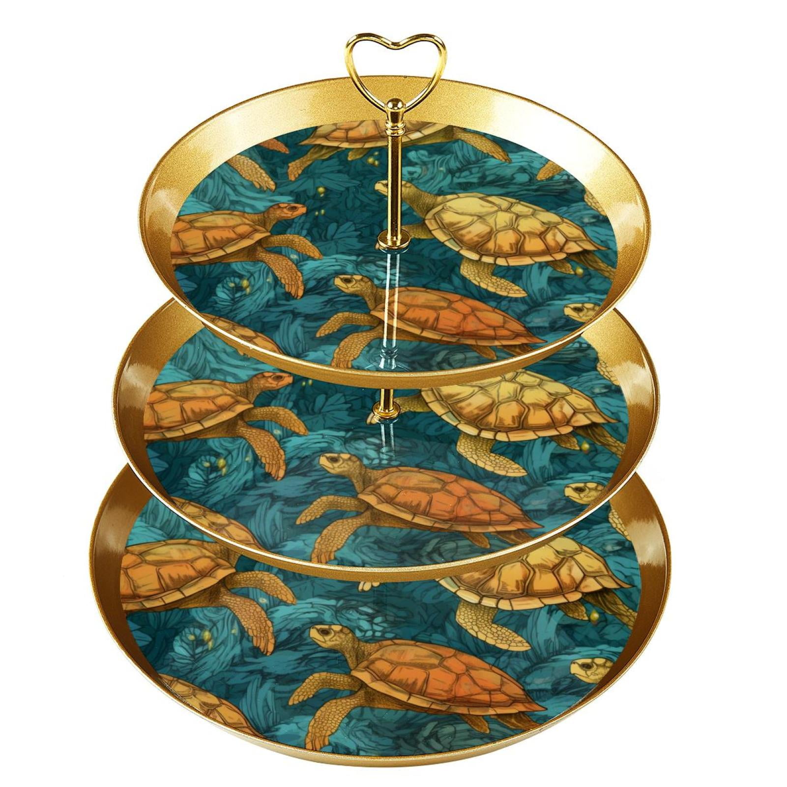 Turtle Elegant Wedding Dessert Table Decor Set with Plastic Discs and ...