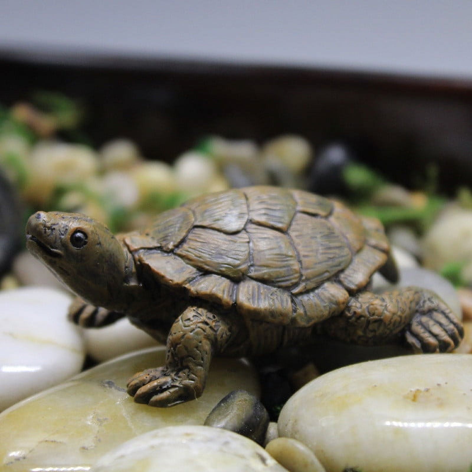 Turtle Figurine | Polyresin Small Turtle Statue | Fish Tank Rockery ...