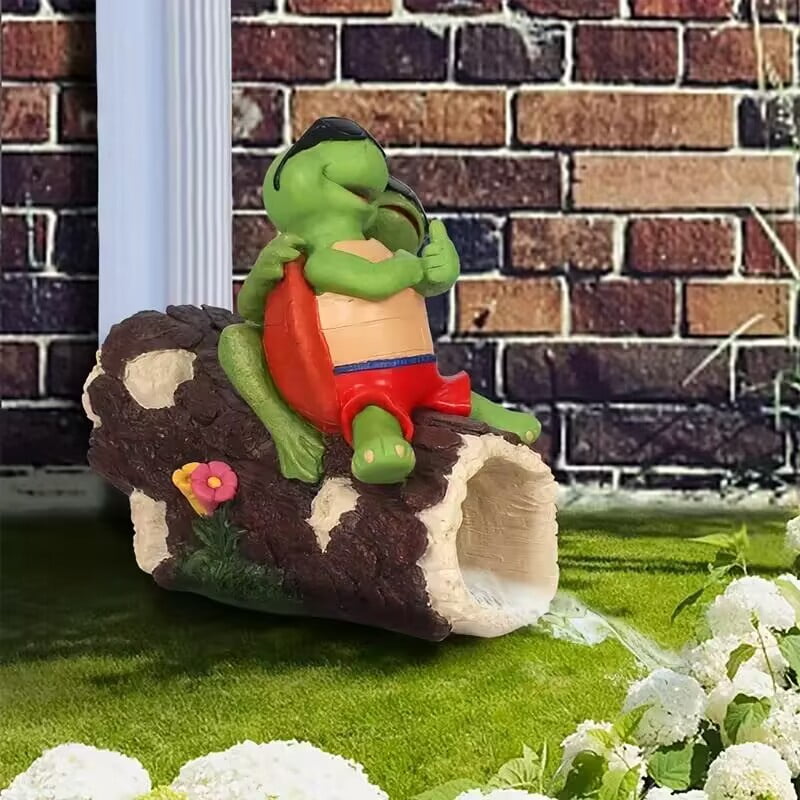 Turtle & Frog Downspout Outdoor Extension Decoration, Gutter Guardian ...