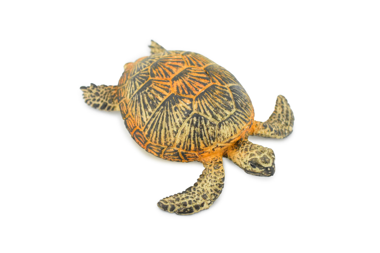 Turtle, Green Sea Turtle, Museum Quality, Hand Painted, Rubber Reptile ...