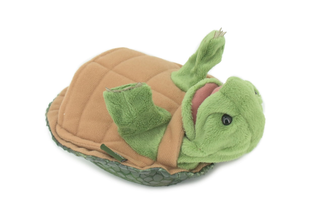 Turtle Hand Puppet, Very Nice Plush Tortoise, Stuffed Reptile ...
