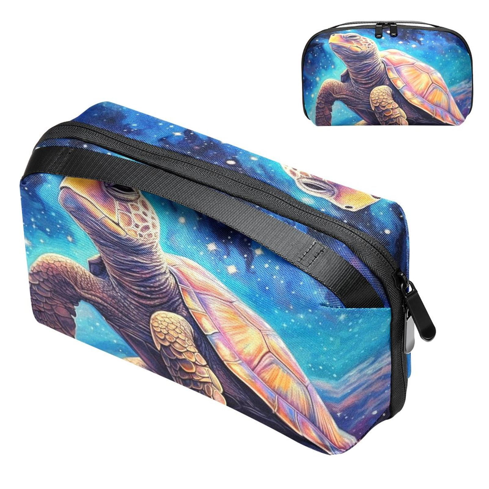 Turtle Hard Drive Case Travel Bag Cord Charger Organizer for Purse ...