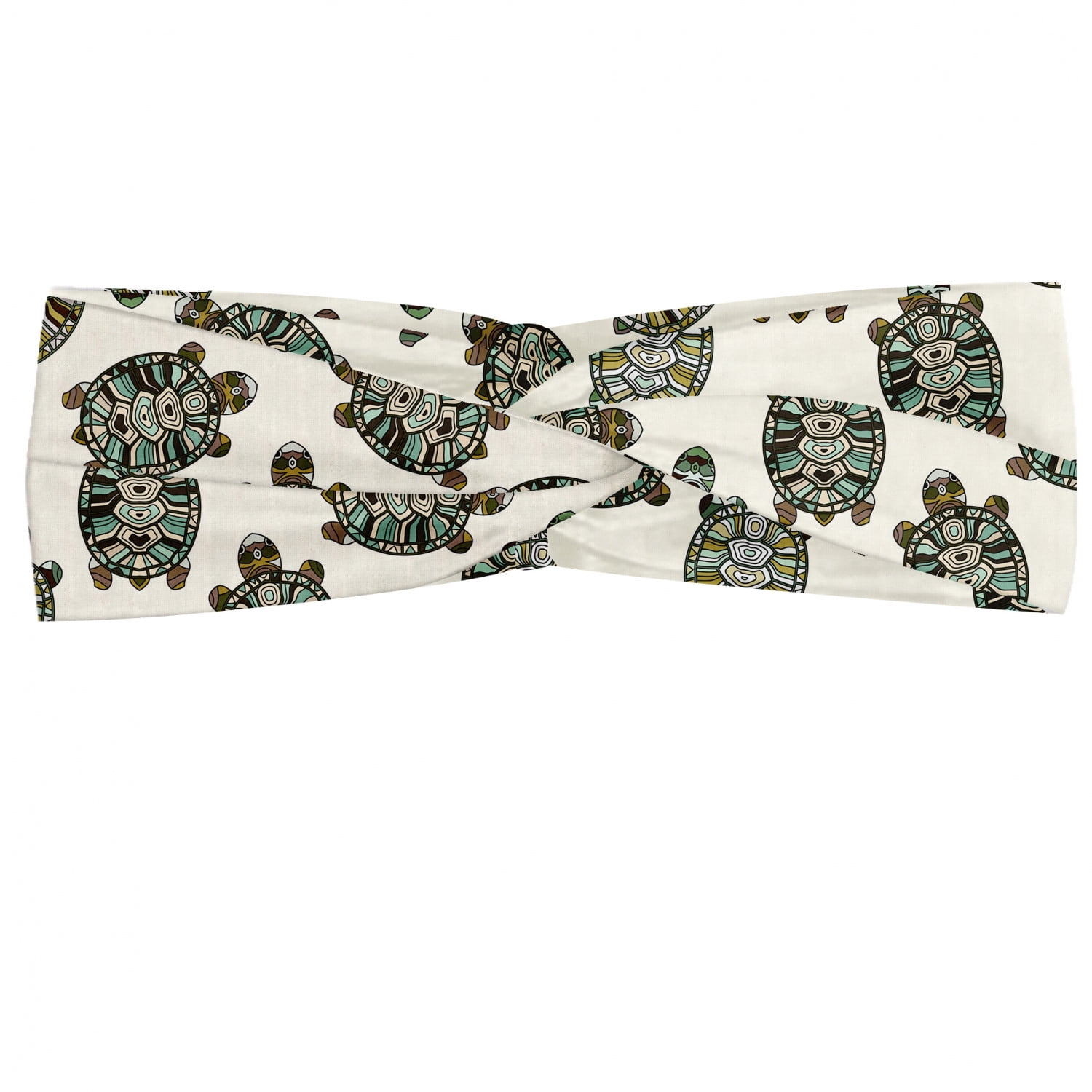 Turtle Headband, Tortoise Pattern with Ornate Geometric Desgins Cartoon ...
