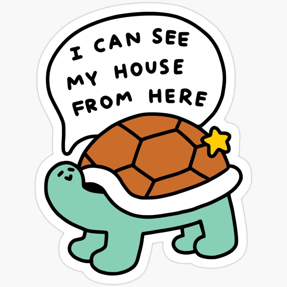 Turtle House Sticker Phone Decal Water Bottle Stickers Car Decals ...