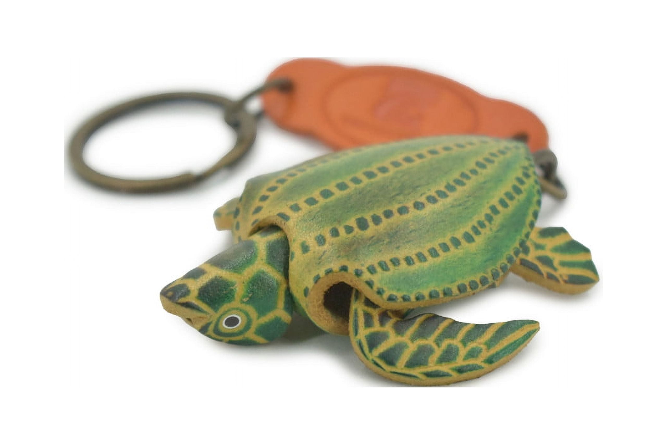 Turtle, Key Chain, Leather Back, Sea Turtle, Reptiles, Green, Hand Made ...