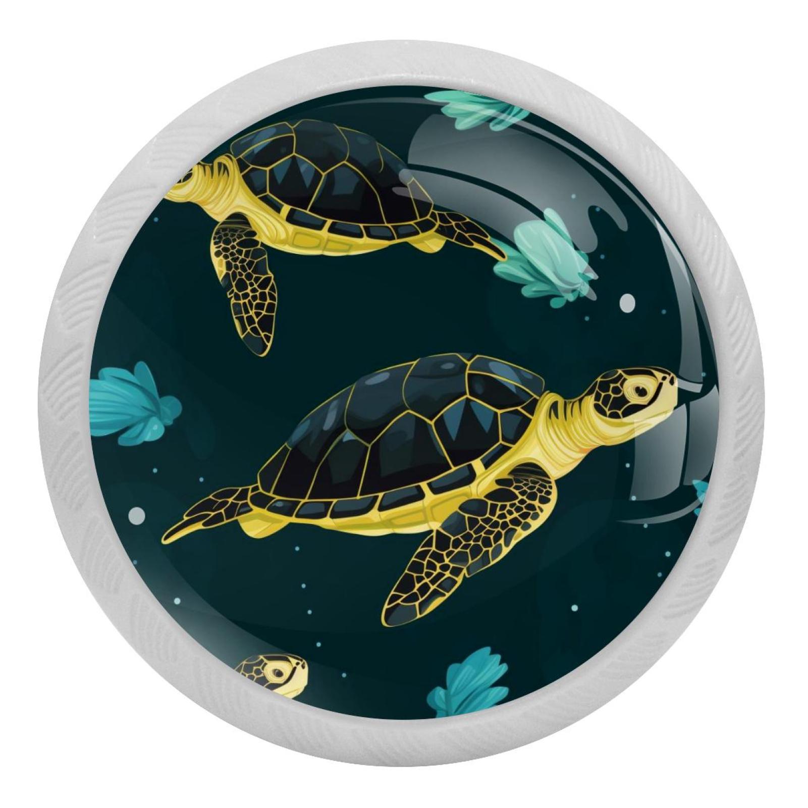 Turtle Kitchen Hardware: Fluorescent Drawer Pulls - Round 4-Pack, Glow ...