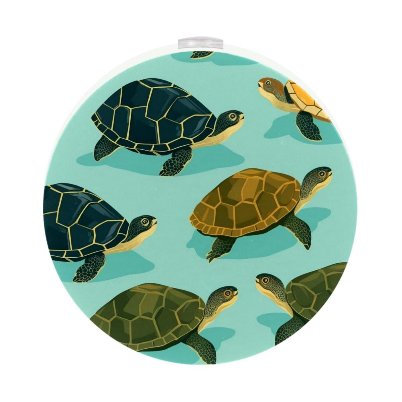 Turtle LED Round Night Light-2PCS Ultra Bright Candle Battery Powered ...