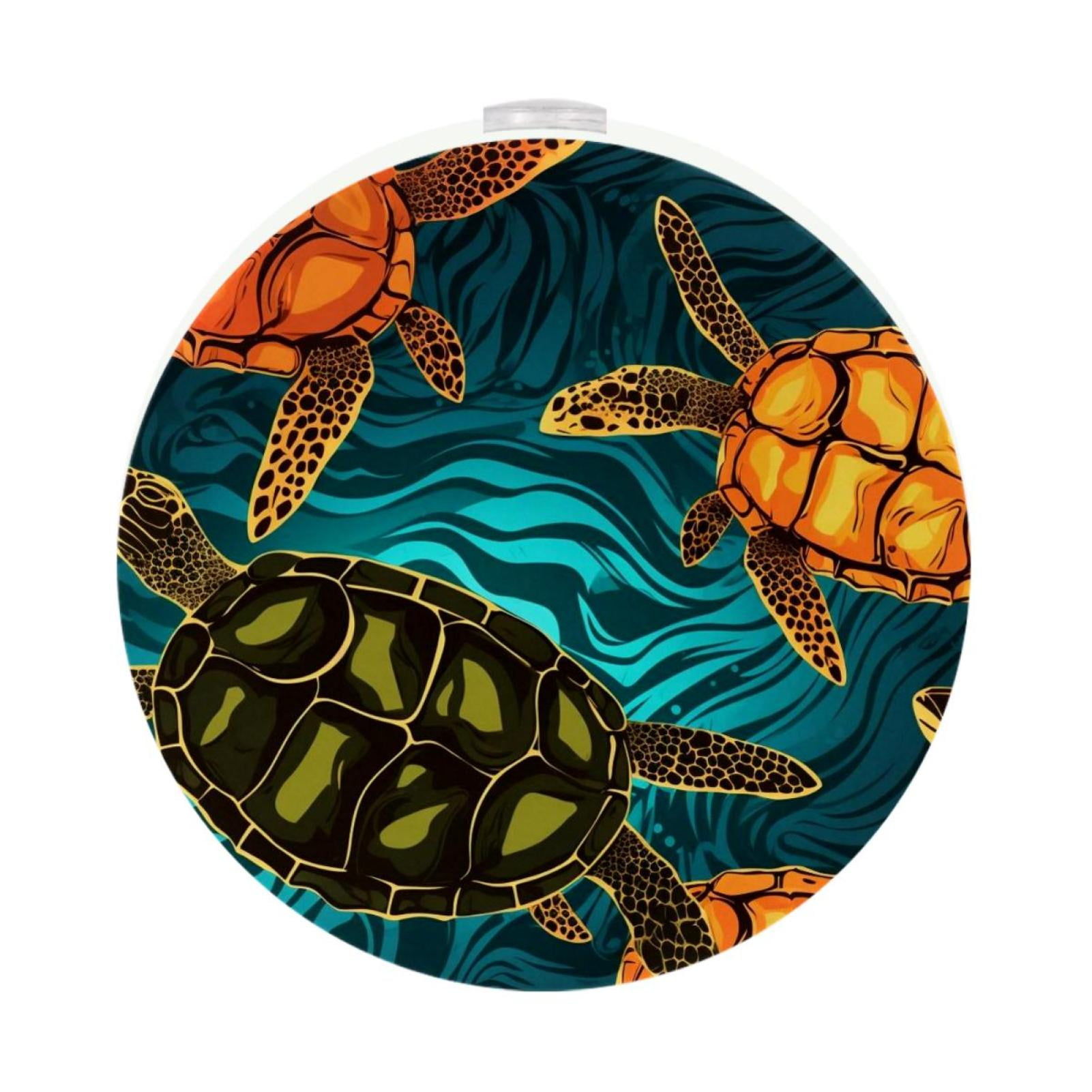 Turtle LED Round Night Light-2PCS Ultra Bright Candle Battery Powered ...