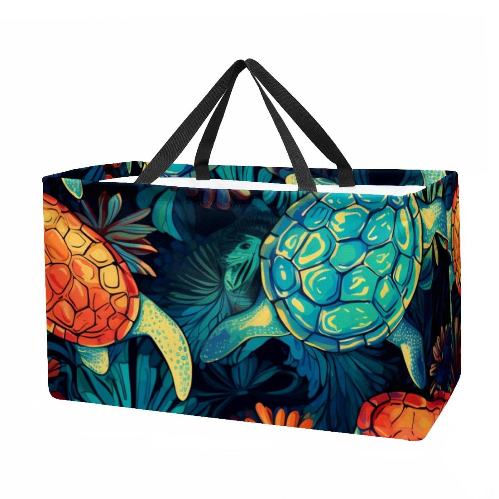 Turtle Large Capacity Collapsible Cube Organizer Tote Bag Storage Box ...
