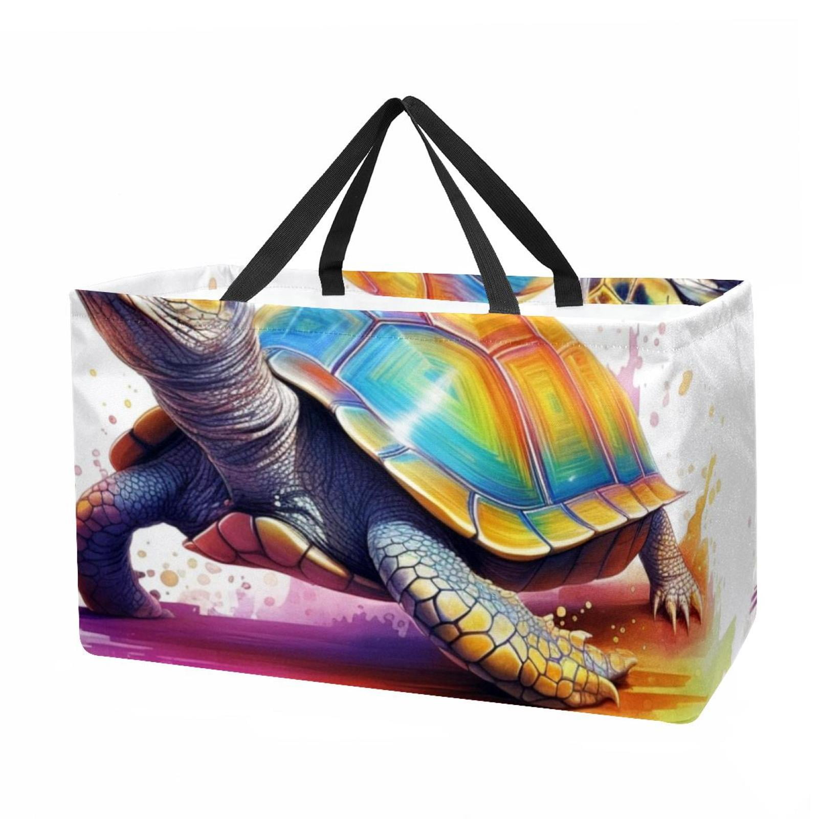 Turtle Large Capacity Reinforced Oxford Cloth Storage Bin - Reusable ...