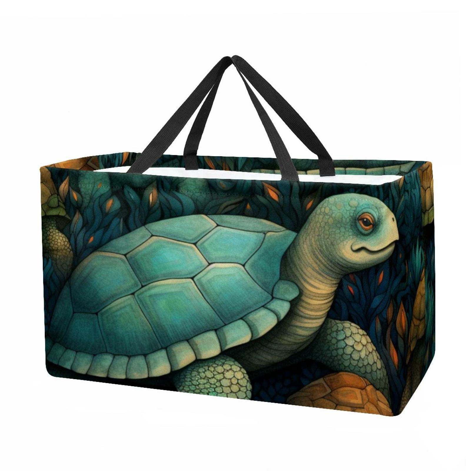 Turtle Large Capacity Reusable Foldable Laundry Bag & Picnic Basket ...