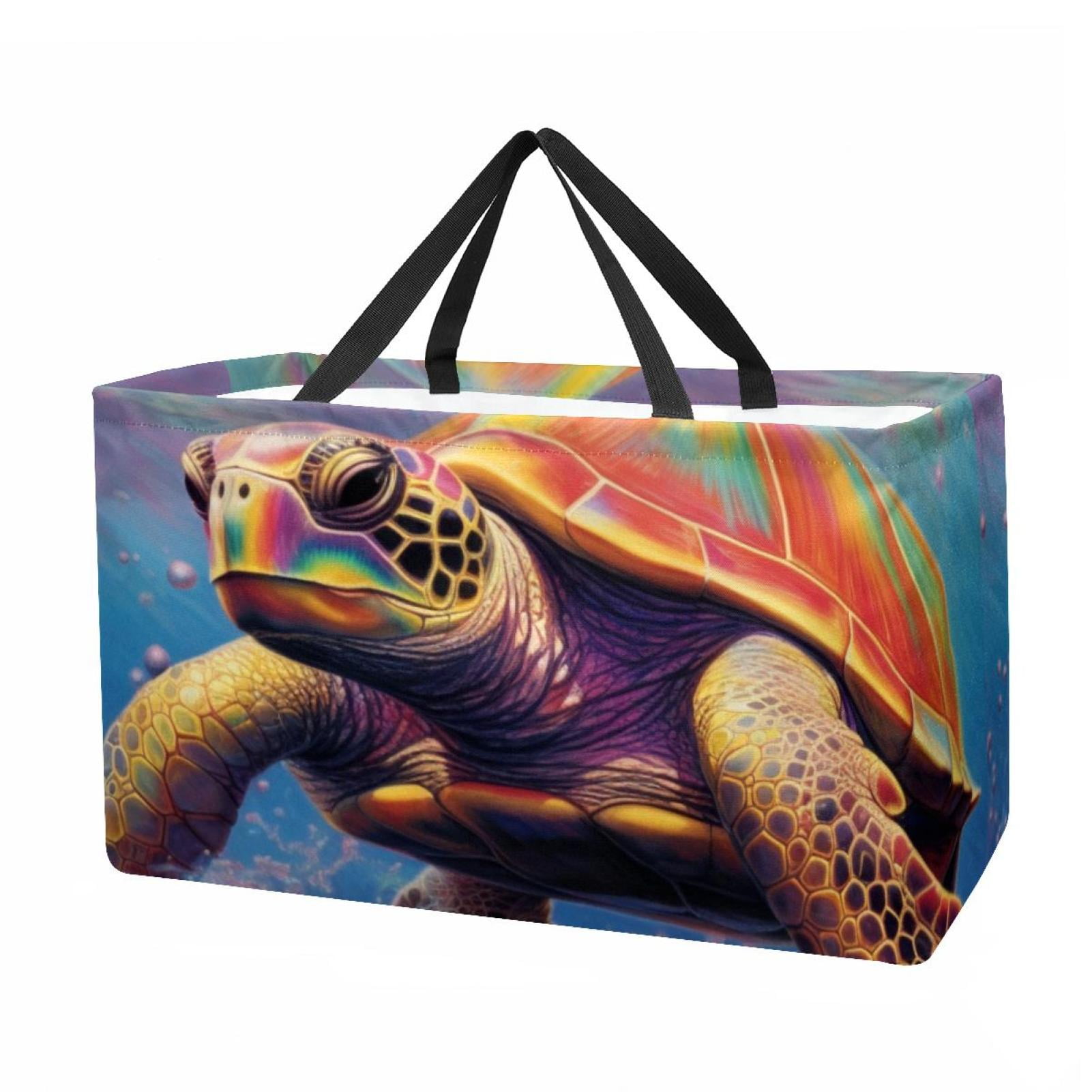 Turtle Large Capacity Reusable Foldable Laundry Bag & Picnic Basket ...