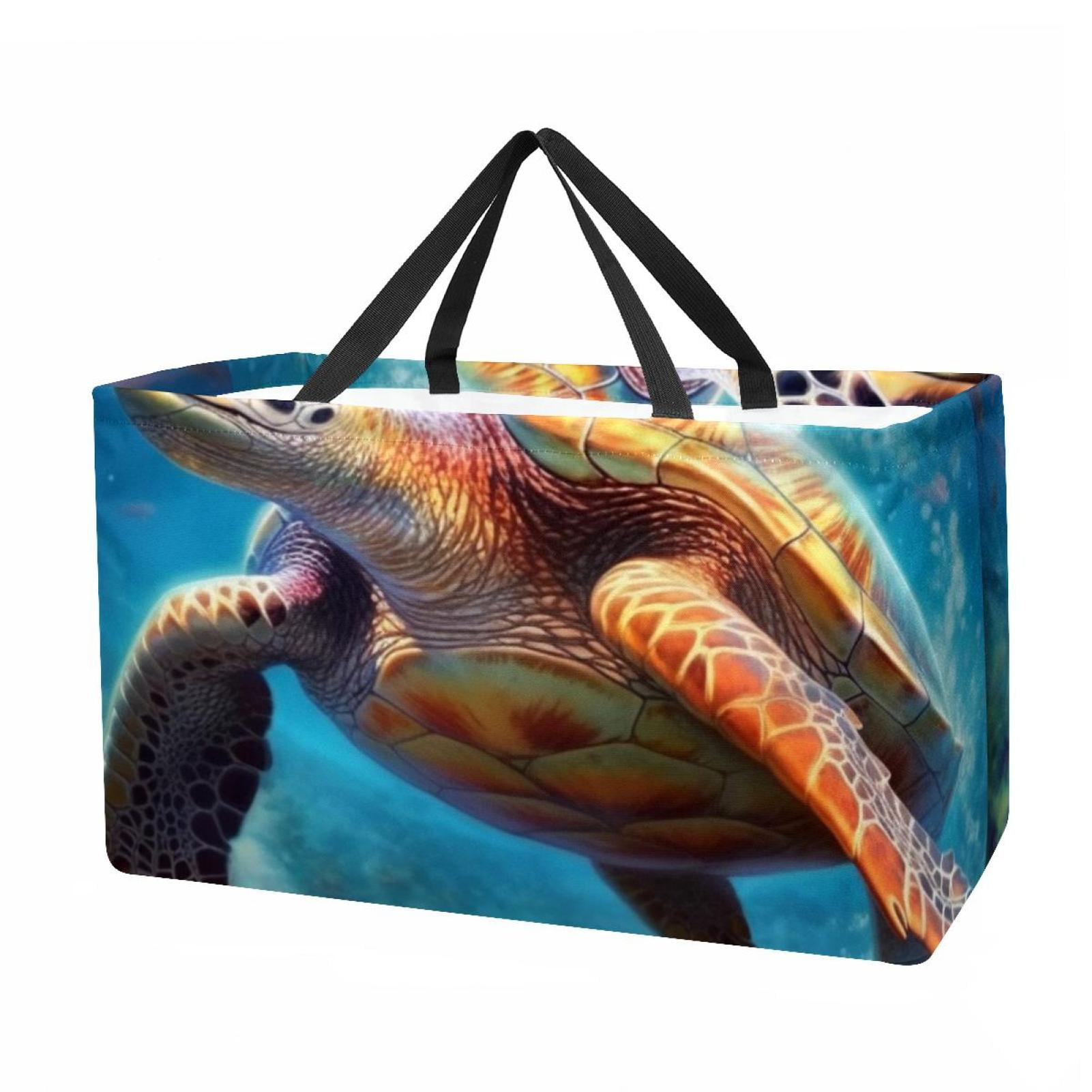 Turtle Large Capacity Reusable Foldable Oxford Cloth Cube Organizer ...